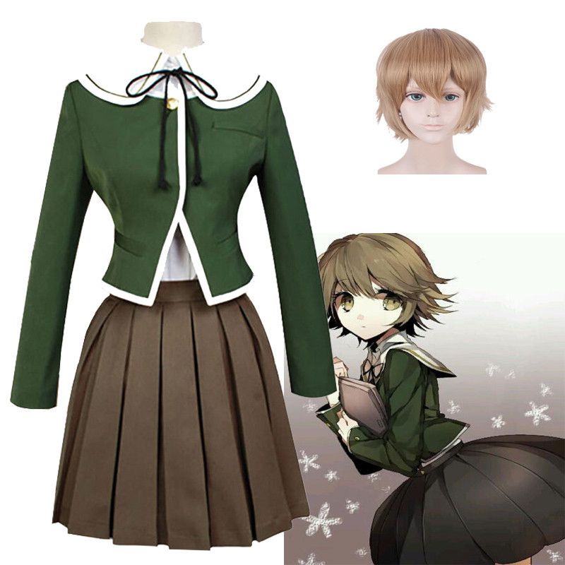 Fujisaki Danganronpa Chihiro Uniform Suit Cosplay Costume Full Set Fans ...