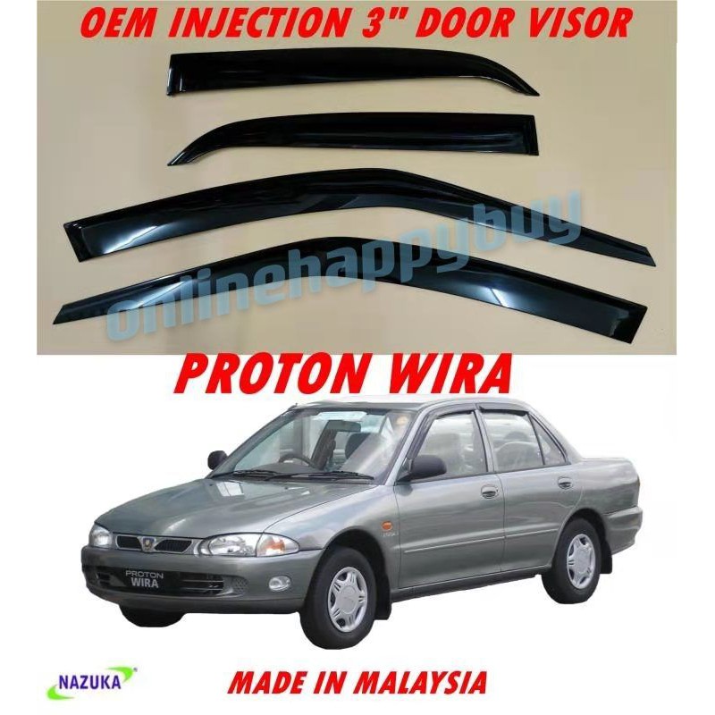 PROTON WIRA - 3INCH INJECTION DOOR VISOR | Shopee Malaysia