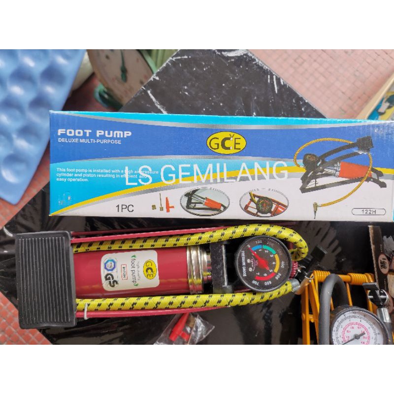 LS GEMILANG GCE NICEMAN Single Barrel Air Foot Pump Bicycle Motor Ball ...