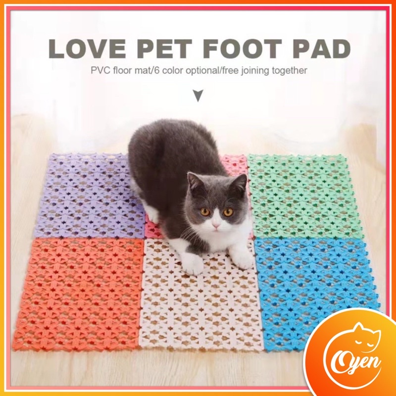 Pet Mat Plastic Hollow Hole Design Cage Mat Anti-Fall Cage Mat Anti ...