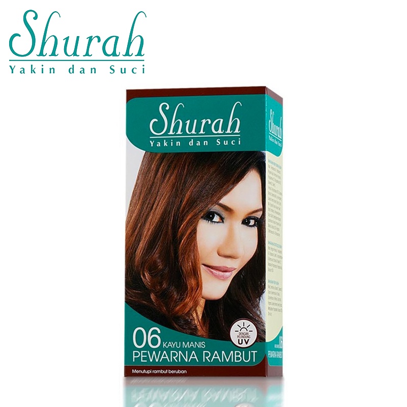 Shurah Pewarna Rambut dengan Pelindung UV hair Colouring 60ml + 40g ...