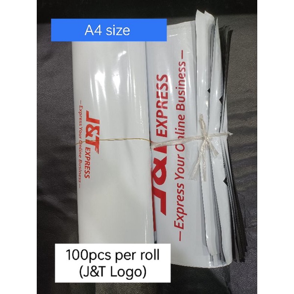 (J&T) Premium Courier bag / A4 size 100pcs per roll / plastic bag ...