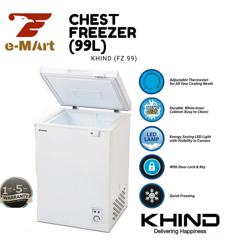 💥KHIND Freezer (99L ) FZ99 _New Item [READY STOCK 现货]💥 | Shopee Malaysia