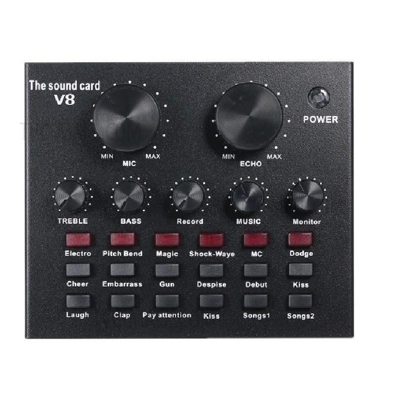 Bluetooth V8 Sound Card With Microphone Full Set | Shopee Malaysia