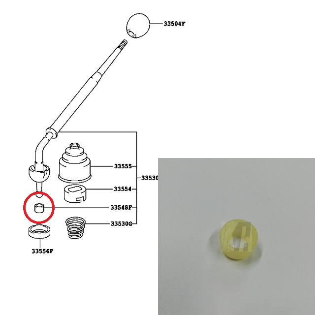 TOYOTA LAND CRUISER FLOOR SHIFT LEVER BUSH | Shopee Malaysia