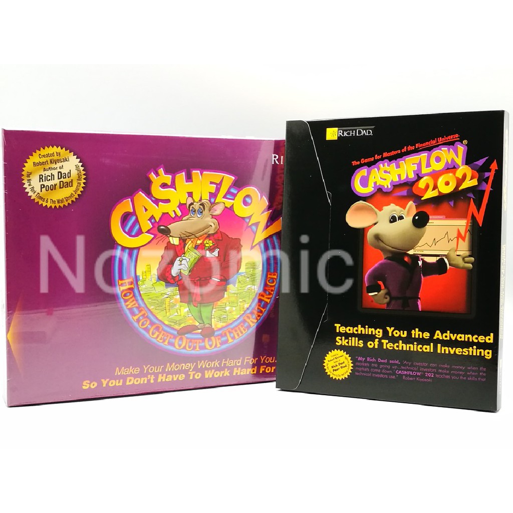 Cashflow 101 202 Rich Dad Poor Dad Robert Kiyosaki Board Game fullset ...