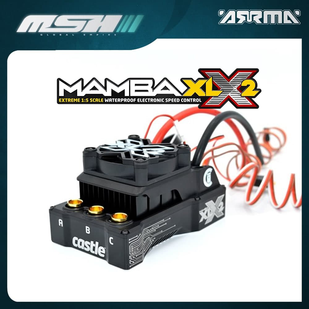 Castle Creations Mamba XLX 2 1/5 Scale Sensored Brushless ESC XLX2 ...