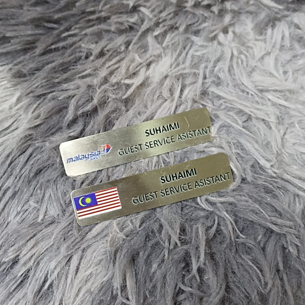 [PREMIUM}] NAME TAG MALAYSIA AIRLINES / CABINCREW (65x15MM) | Shopee ...