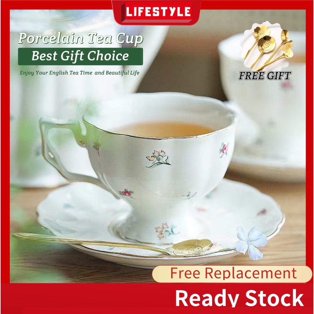 LIFESTYLE 2pcs Teacup Set French Classic Tea Cup Tea pot Tea bowl ...