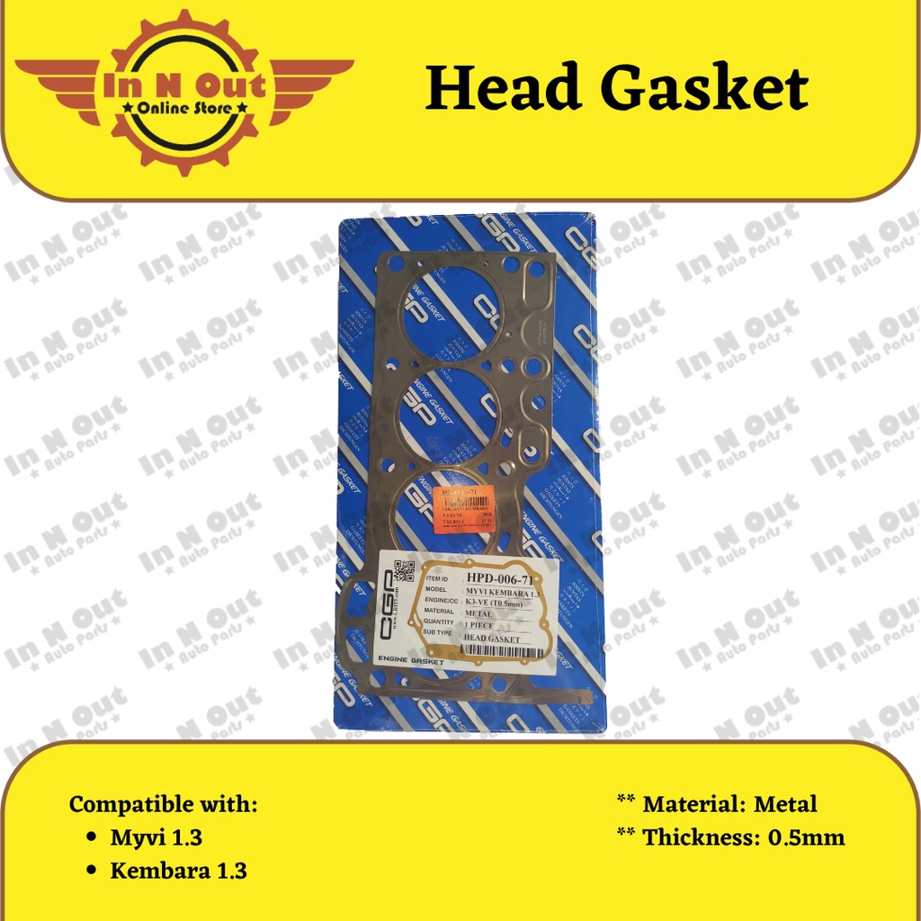 Head Gasket - [Perodua Myvi 1.3 / Perodua Kembara 1.3] | Shopee Malaysia