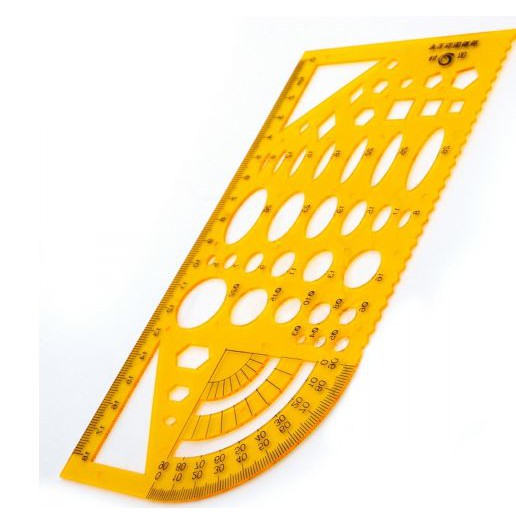 Multifunction Drawing Stencil Template Geometric Ruler Geometry ...