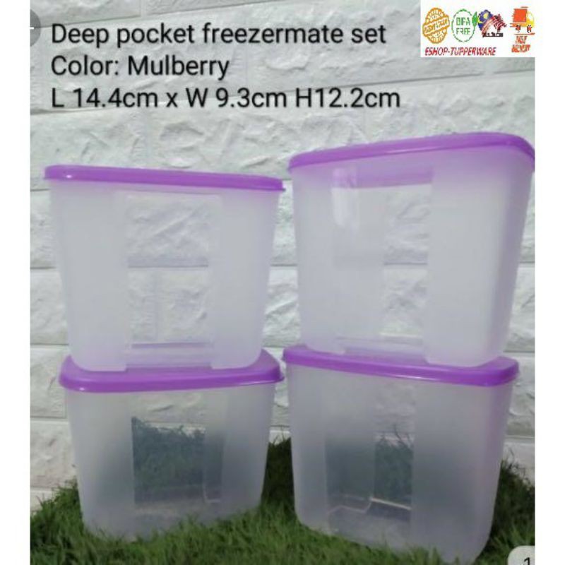 DEEP POCKET FREEZERMATE SET 820ML TUPPERWARE (3PCS) | Shopee Malaysia