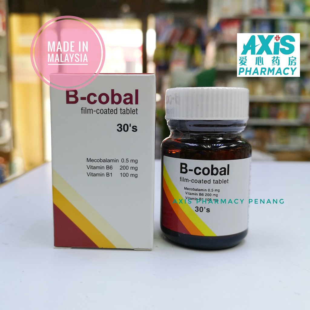 B-COBAL 30's B-VITAMINS Vitamin B1, B6 and B12 Exp:07/2026 | Shopee ...