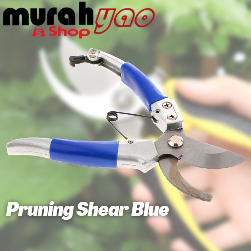 8” Heavy Duty Pruning Shear Silver Blue Handle/Pemangkas Dahan | Shopee ...