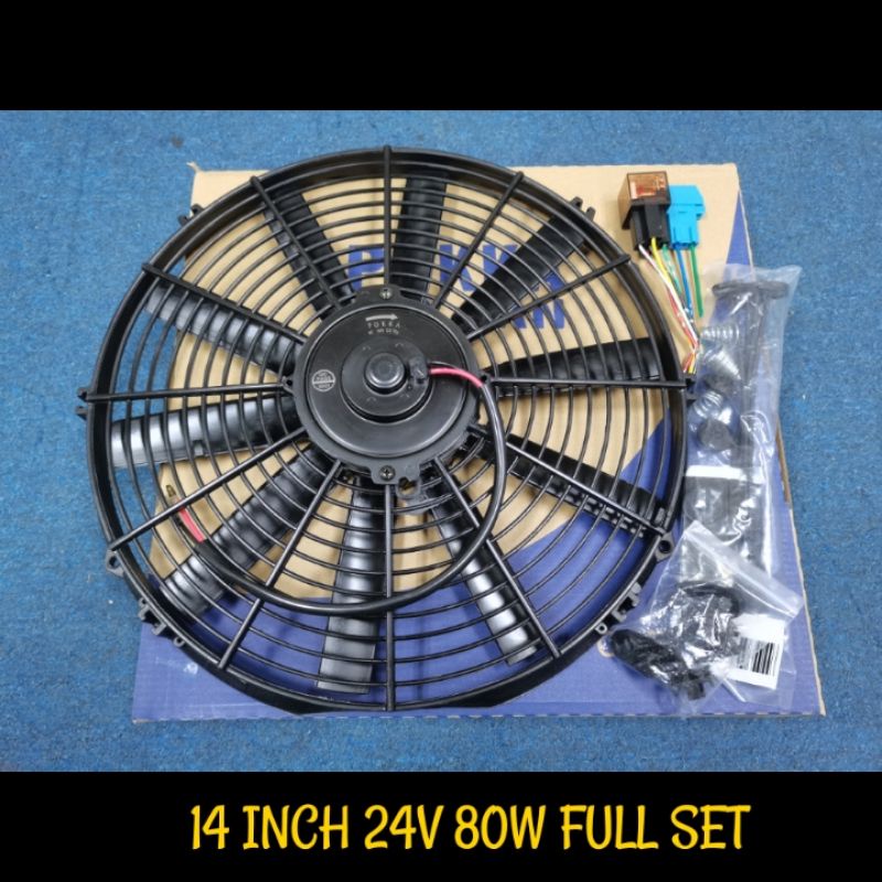 BRAND POKKA/HYPERCOOL 8"/10"/12"/14" UNIVERSAL SLIM FAN PUSH PULL ...
