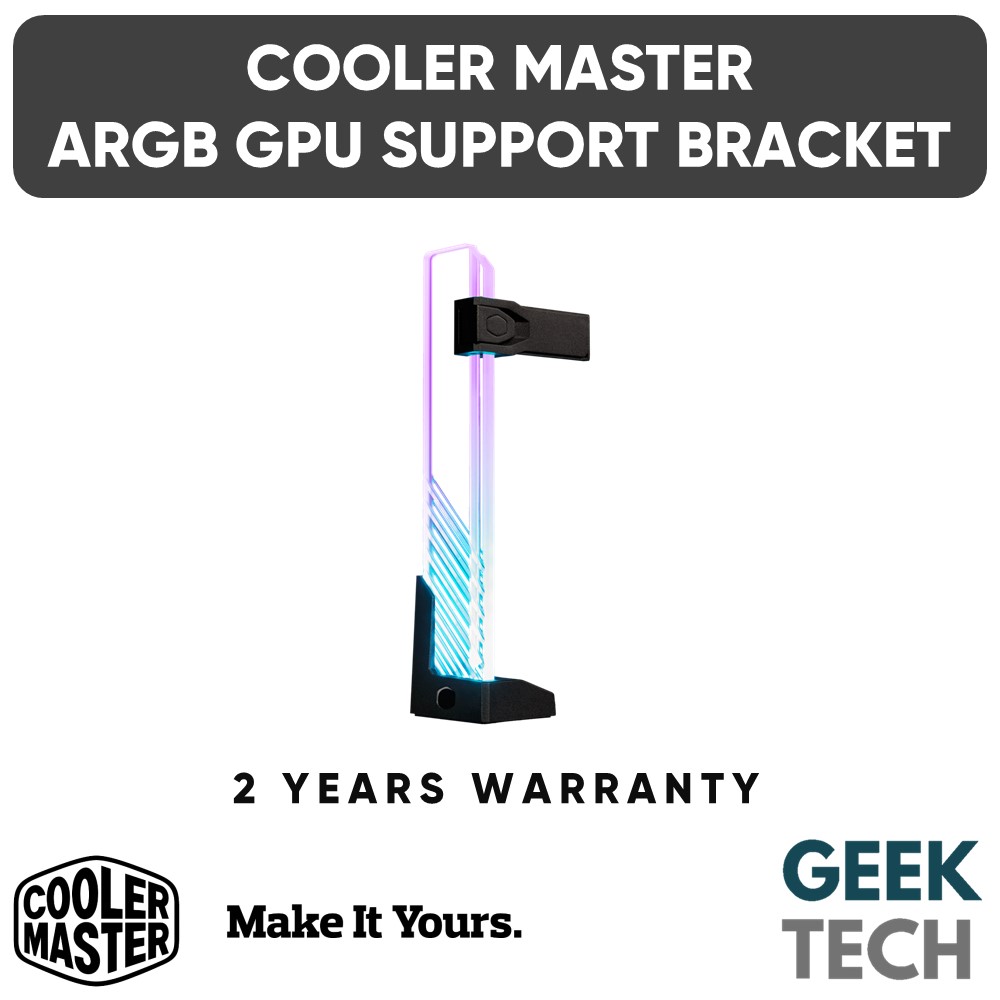 COOLER MASTER ARGB GPU Tempered Glass Support Bracket GPU Holder ...