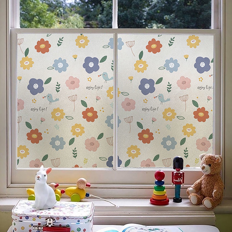 90x100cm Frosted Glass Sticker Anti-glare Window Film Bathroom Door ...