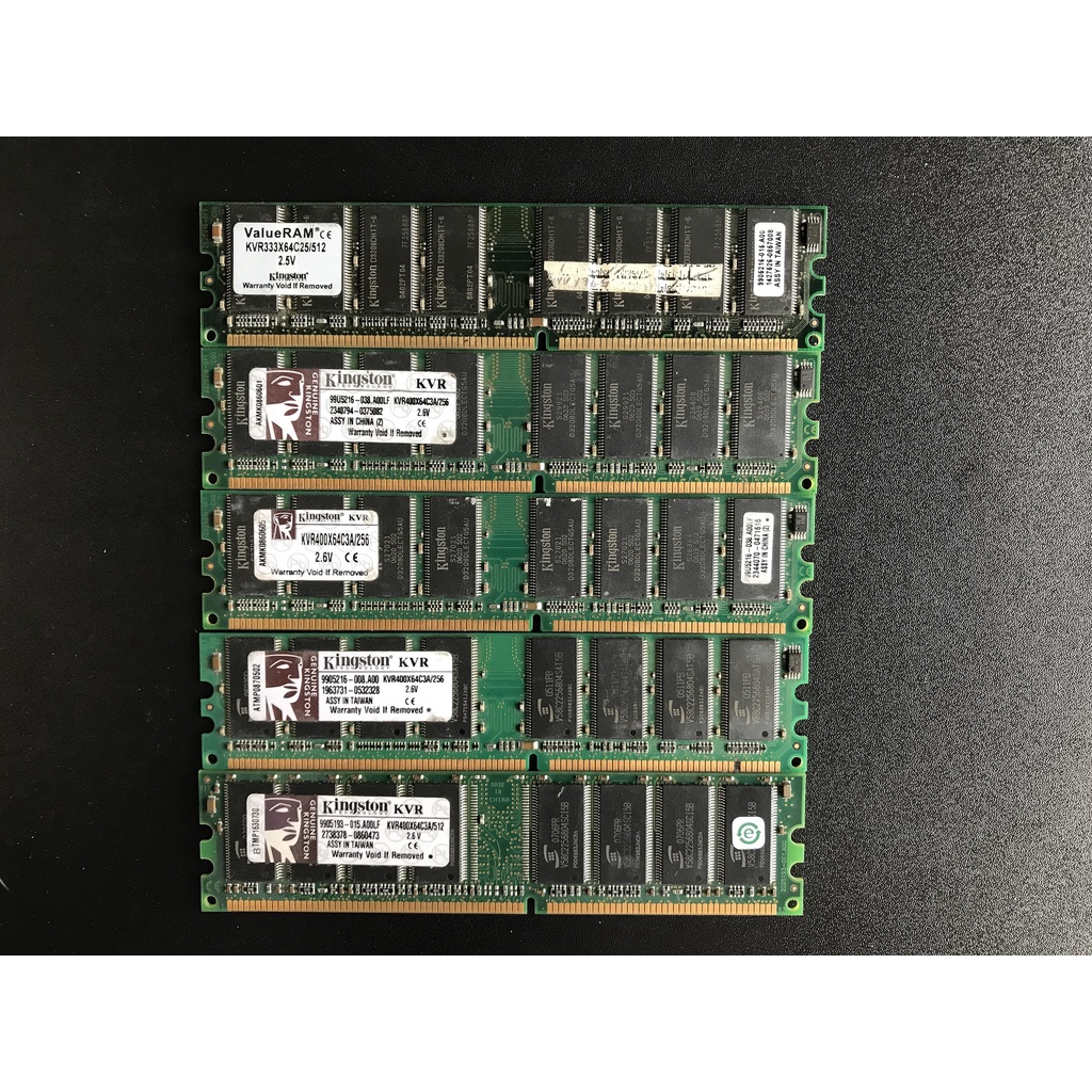DDR / DDR1 RAM | KINGSTON DDR 333 / 400 MHz | 256MB / 512MB | PC ...
