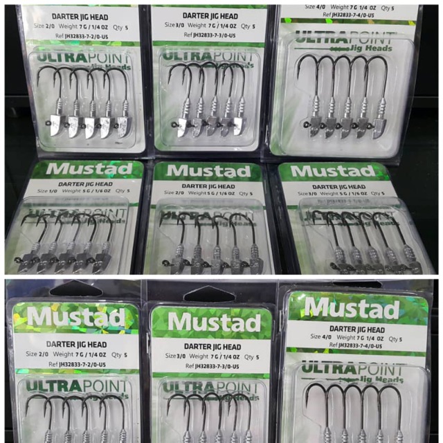 MUSTAD DARTER JIG HEAD FISHING HOOK | Shopee Malaysia