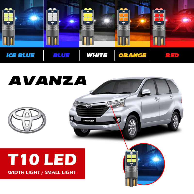 1PC Toyota Avanza T10/W5W Car Small Headlight Dome Light Car Boot ...