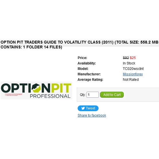 OPTION PIT Traders Guide to Volatility Class (2011) (Total size: 558.2 ...