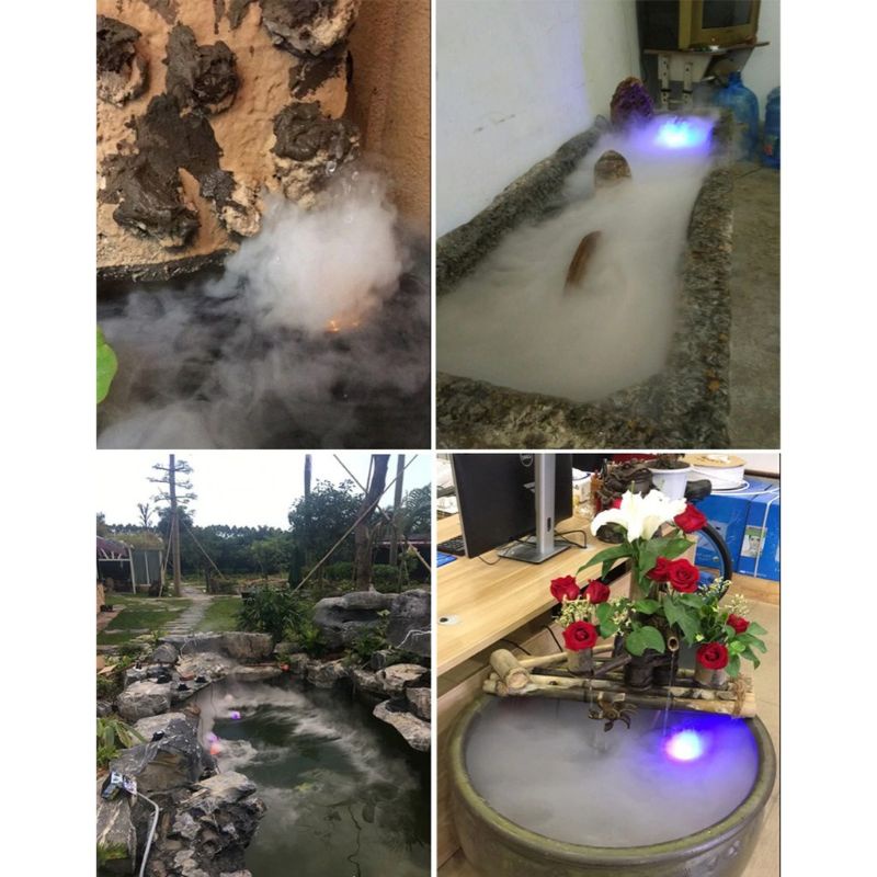 Mist maker Fog 12 LED Lamp Bead Atomizer Aquarium Fish Pond Tank ...