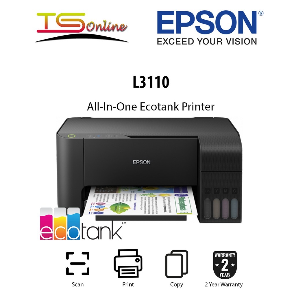 Epson L3110 Refillable eco Tank All-in-one Priter | Shopee Malaysia