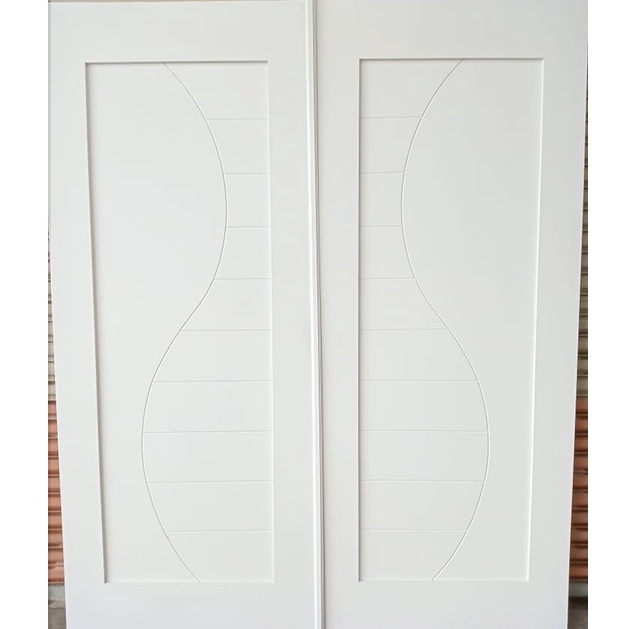 Pintu Kayu Utama Kembar Depan Rumah (Full Solid Core) Wooden Door ...