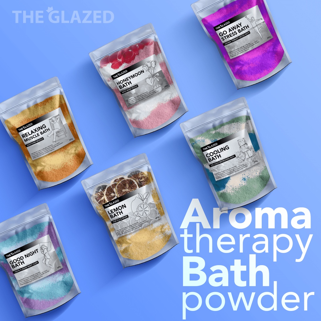 The Glazed Detox Bath 200g Mandian Bunga Dan Mandi Susu For Relaxing ...