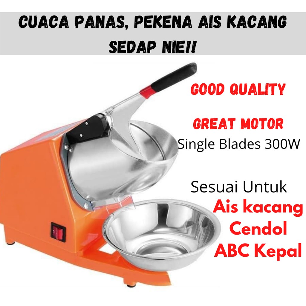 Mesin ABC, Ais Kacang / Single Blade Ice Crusher Shaving | Shopee Malaysia
