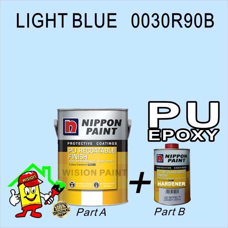 LIGHT BLUE 0030R90B ( 5L ) PU RECOATABLE FINISH - EPOXY PAINT / HIGH ...