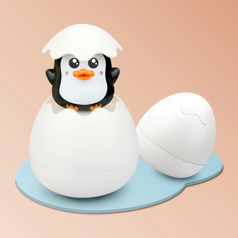 [Ready Stock]Baby Bath Toys Dinosaur Penguin Egg Toy Floating Spray ...