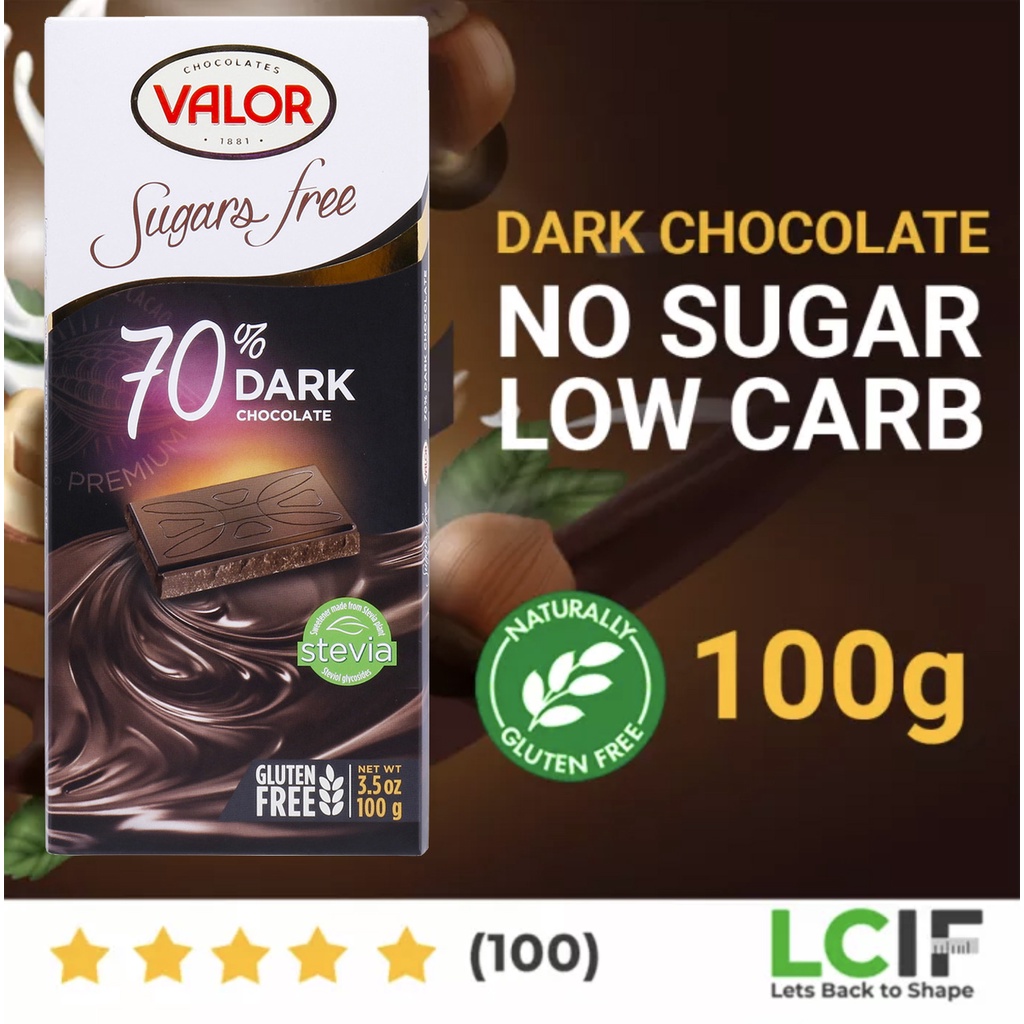Dark Chocolate Zero Sugar Lowcarb No Sugar LCIF Keto DARK CHOCOLATE No ...
