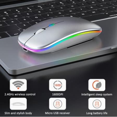 ready stock Wireless Mouse Bluetooth 2.4Ghz Receiver Optical Adjustable ...