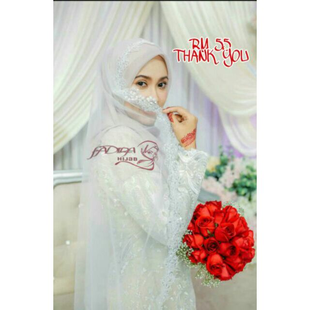 Veil nikah / veil bajet / veil murah / veil pengantin / veil tunang ...