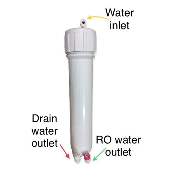 Reverse Osmosis RO Membrane Casing/ Housing 1812 for 50/75/100 GPD with ...