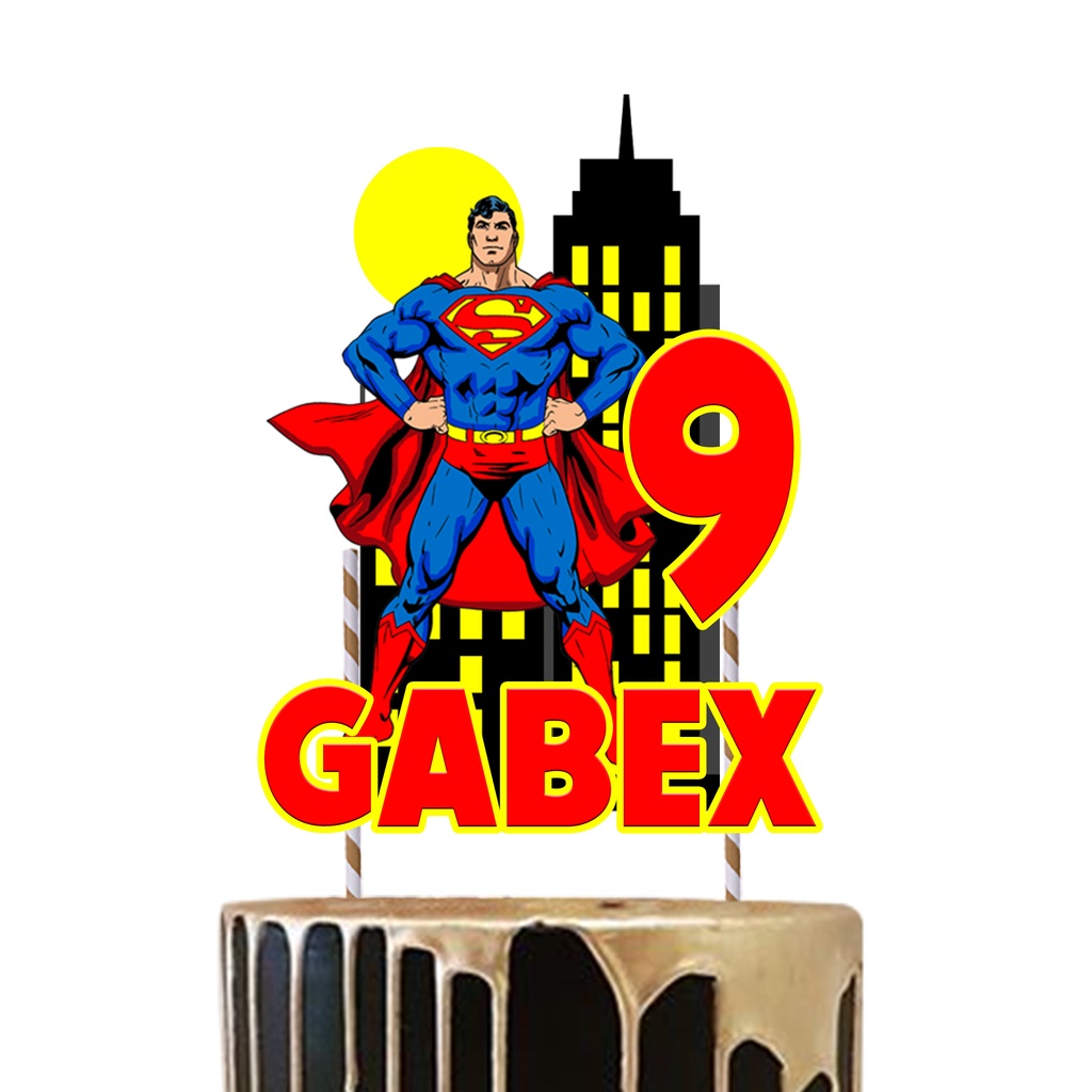 SUPERMAN CAKE TOPPER | Shopee Malaysia