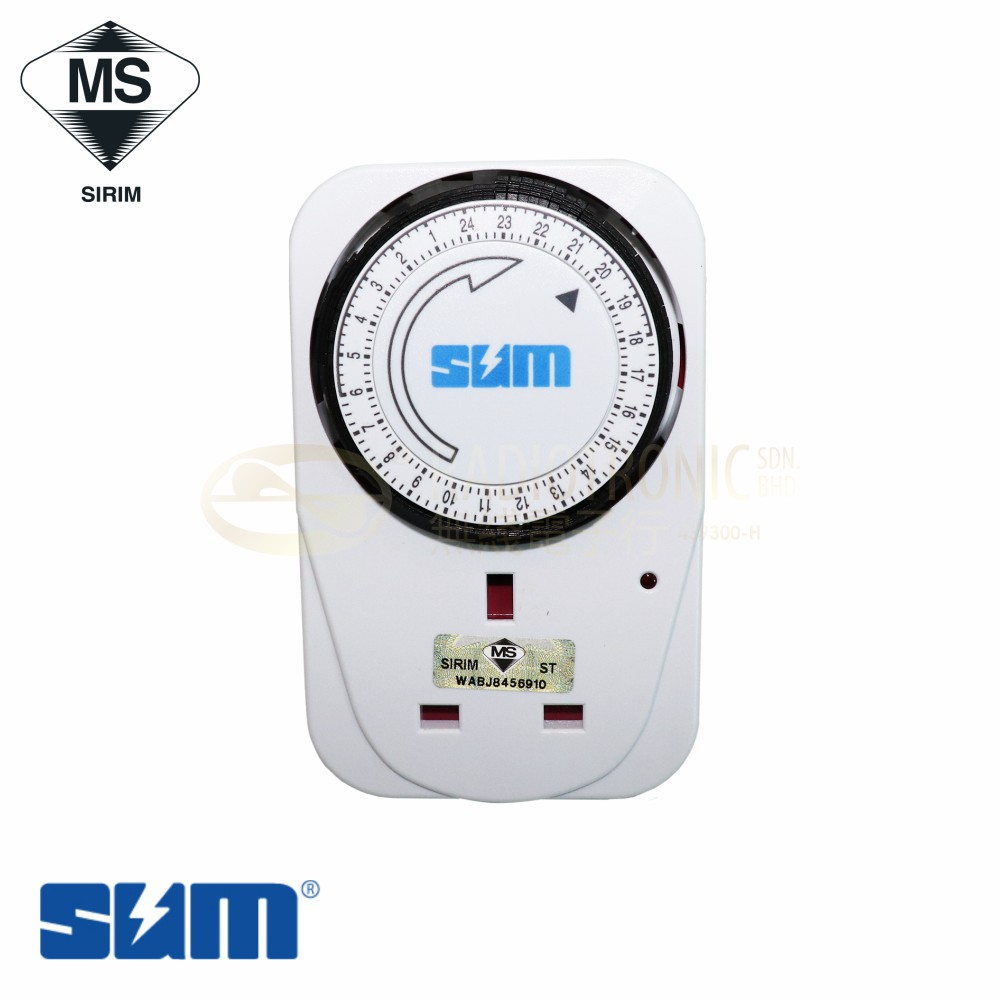 SUM 24 Hour Program Analogue Timer Clock With SIRIM | Shopee Malaysia