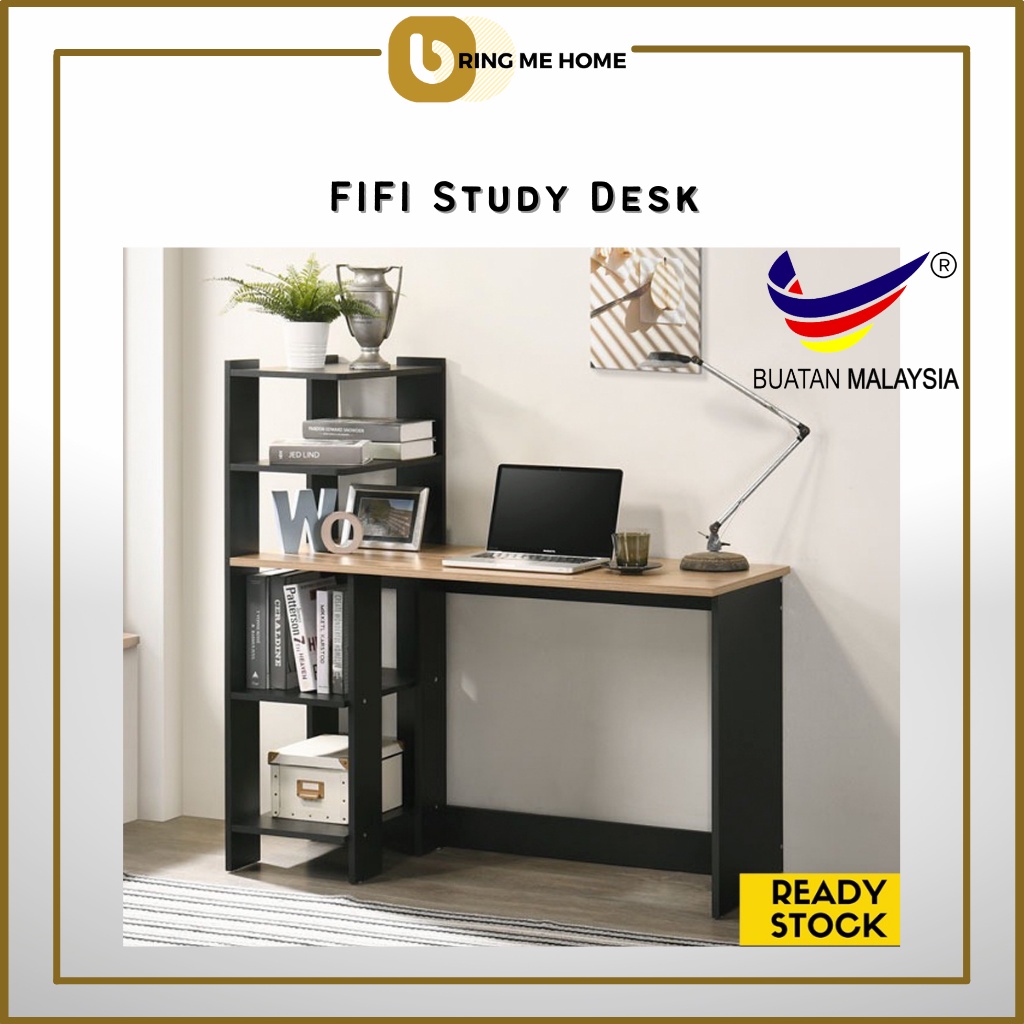 BMH FIFI Kids Study Table With Book Shelf Rack Study Desk Office Table ...