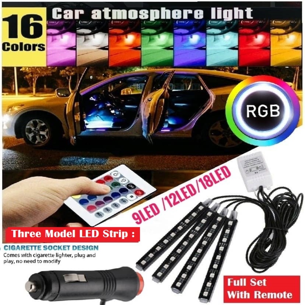 Car Interior Light Roof Room Reading light Foot Lamp Led Strip Rgb ...