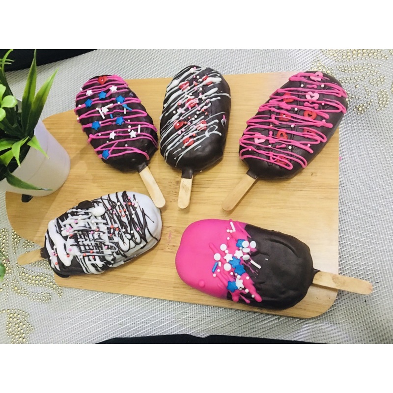 [Ready Stock]Homemade Ice Cream Biscuits pop, Biscuits Chocolate pop ...