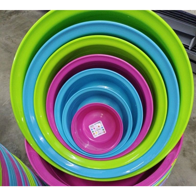 Basin/plastic Basin/Washing Basin/Basin Plastik tebal/Round Plastic ...
