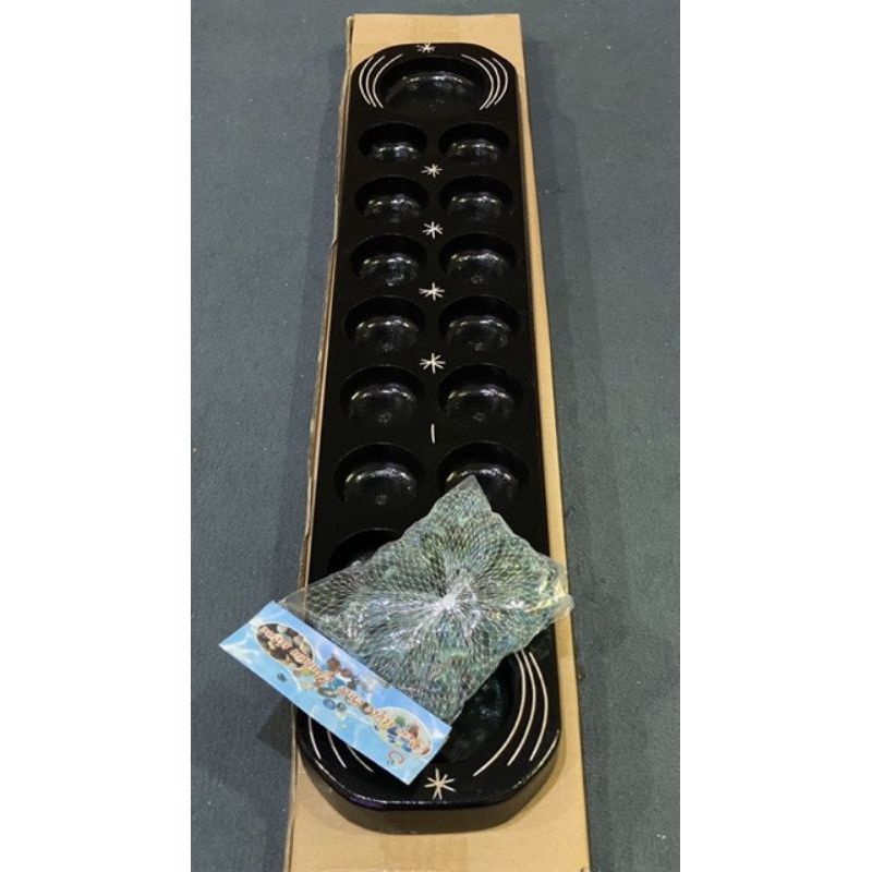 [Ready Stock 🇲🇾] Tradisional Game Congkak Kayu Lipat & 100 Pcs Guli ...