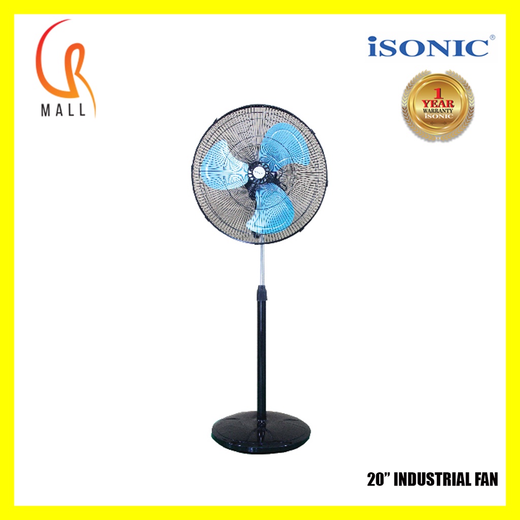 Isonic 20'' Industrial Heavy Stand Fan IF-651 / IF651 / Commercial ...
