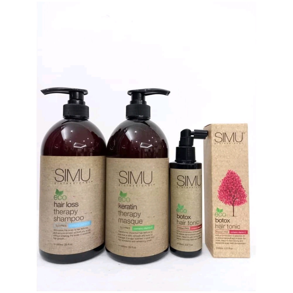 Simu Professional Salon Eco SLS Free Shampoo/Conditioner Mask 1000ml ...