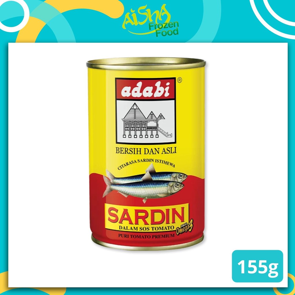 Adabi Sardines In Tomato Sauce 155g - Sadin Dalam Sos Tomato Adabi 155g ...