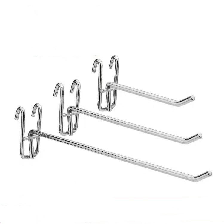 4 in / 6 in / 8 in / 10 in / 12 in Bracket Grid Hook Shelf Display Hook Pegs Hanging Panel ...