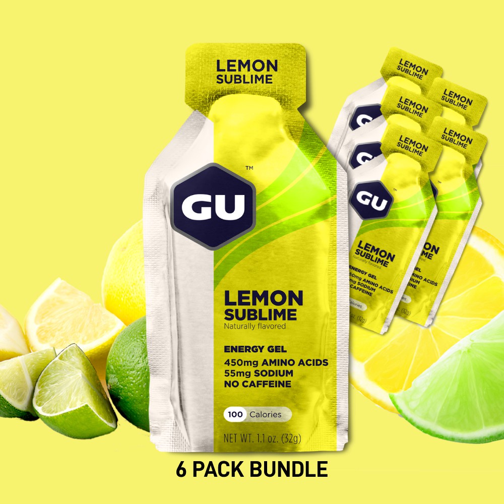 (6 Packs) GU Energy Gel Lemon Sublime - Expiry Date: October 2025 ...