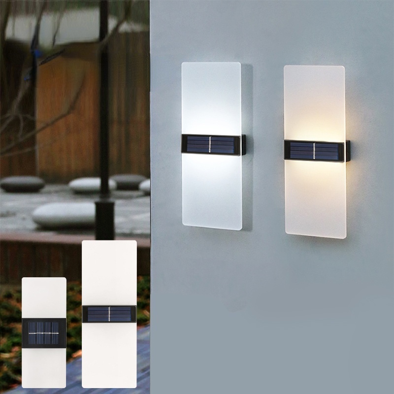 Solar Outdoor Garden Light Waterproof Outdoor Up and Down Luminous Wall ...