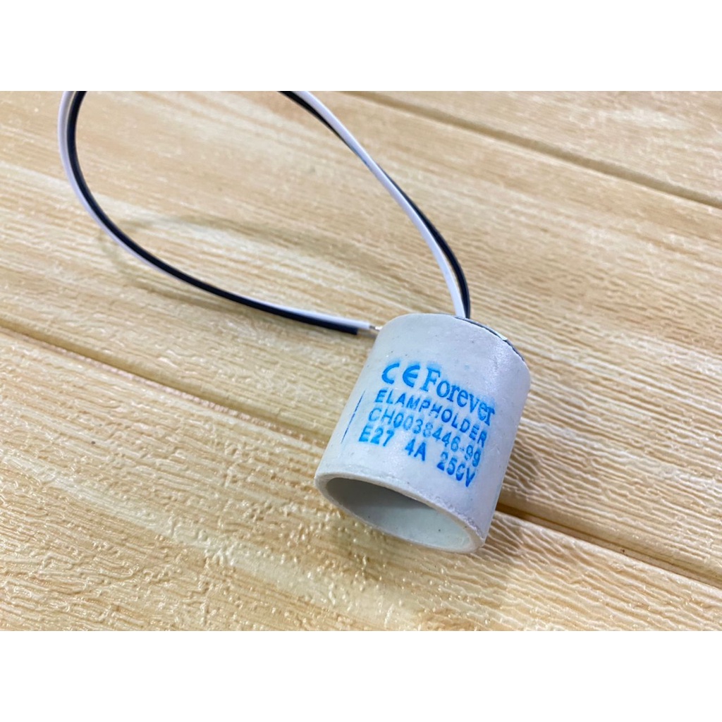 POLE LAMP LIGHT BULB HOLDER / E27 SOCKET wall light mentol WIRE ROUND ...